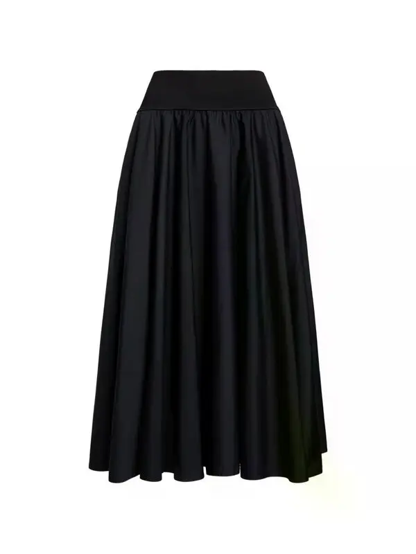 Polo Ralph Lauren Gathered A-line Midi Skirt - Blue