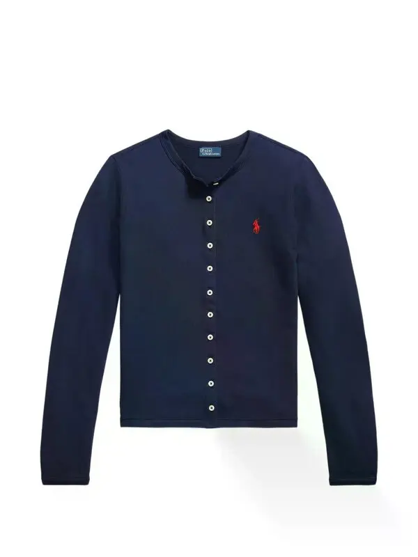 Polo Ralph Lauren Logo-embroidered Cardigan - Blue