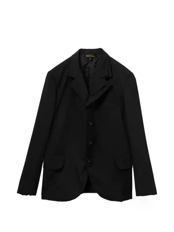Comme Des Garçons Notched-lapels Blazer - Black