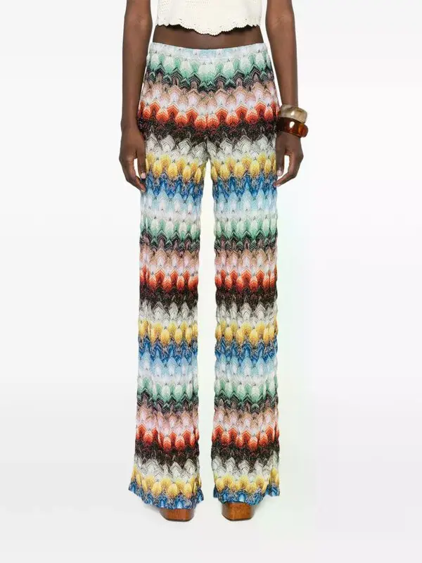 Missoni Zigzag Knit Palazzo Pants