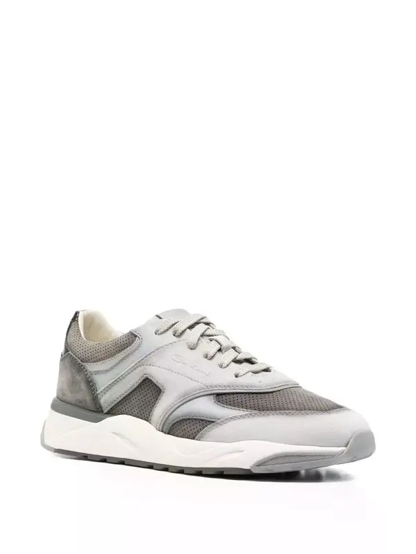 Santoni Innova Perforated Sneakers - Grey