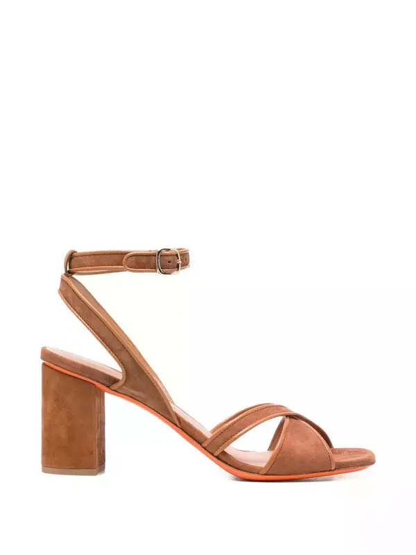 Santoni Ankle Strap Sandals - Brown