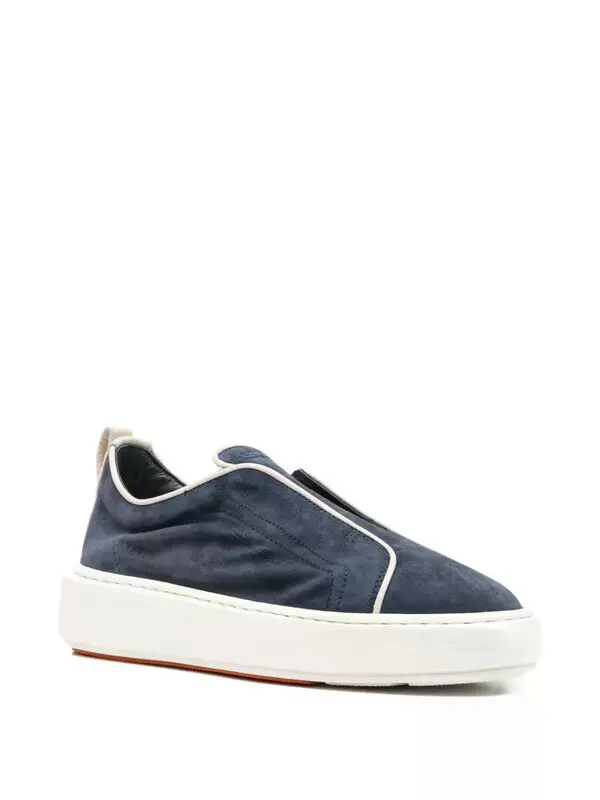 Santoni Victory Slip-on Sneakers - Blue