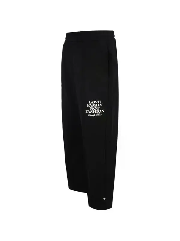 FAMILY FIRST Graphic Track Pants - Black