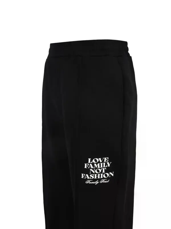 FAMILY FIRST Graphic Track Pants - Black