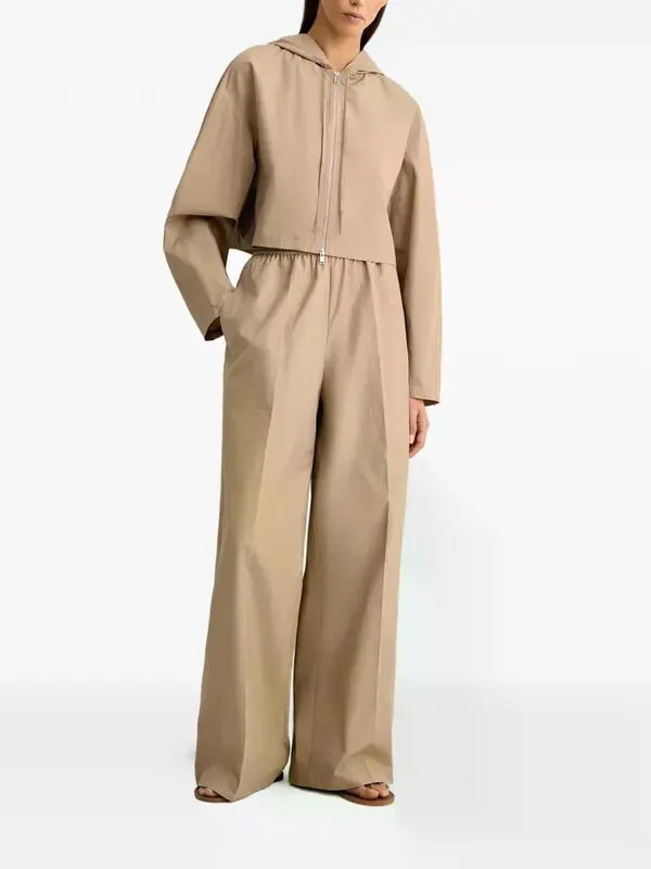 12 STOREEZ Elasticated-waist Trousers - Neutrals