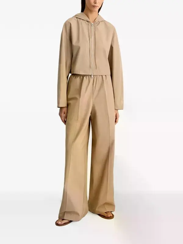 12 STOREEZ Elasticated-waist Trousers - Neutrals