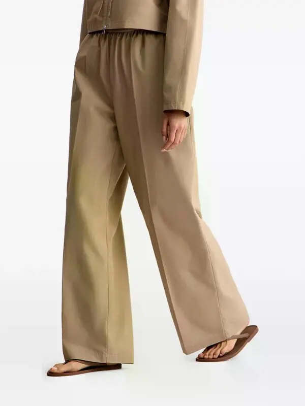 12 STOREEZ Elasticated-waist Trousers - Neutrals