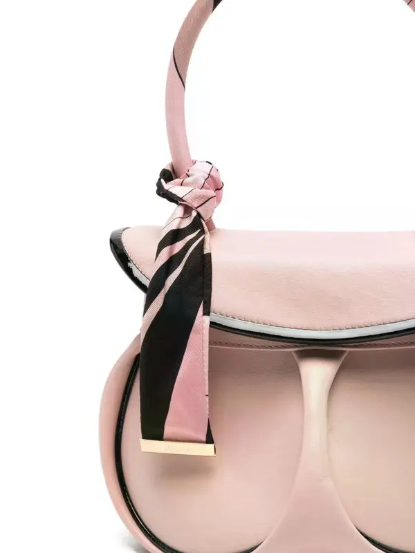 Emilio Pucci Scarf-wrapped Top Handle Tote Bag
