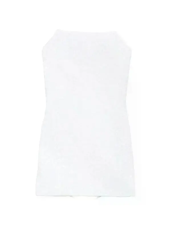 Oseree Sequin-embellished Mini Dress - White