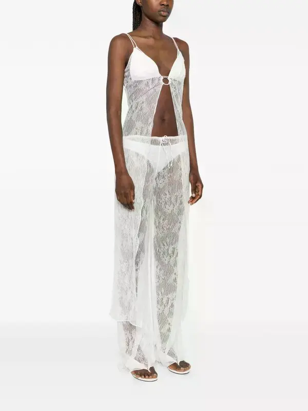 Oseree Lace Gem-embellished Kaftan