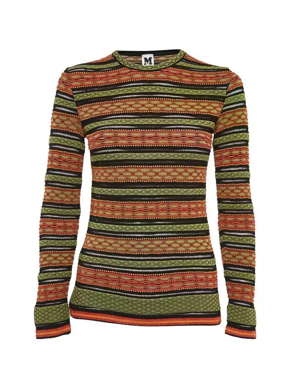 Missoni Striped Top - Green