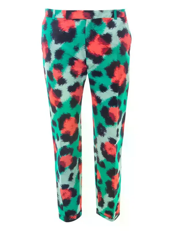 Kenzo Scribble-print Trousers - Green