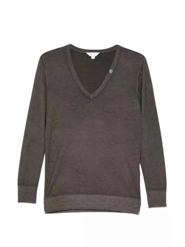 Malo V-neck Sweater - Brown