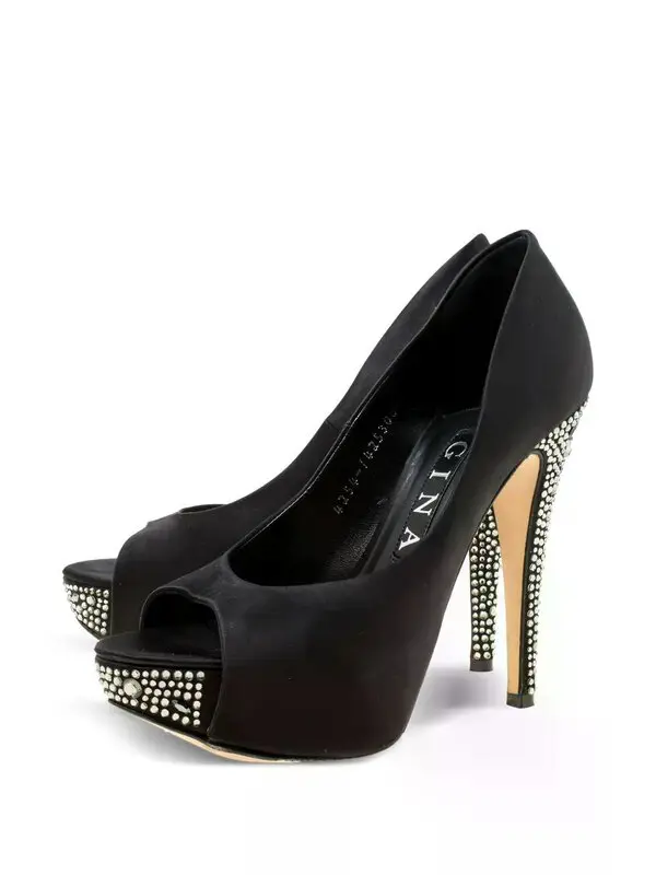 GINA 125mm Crystal-embellished Pumps