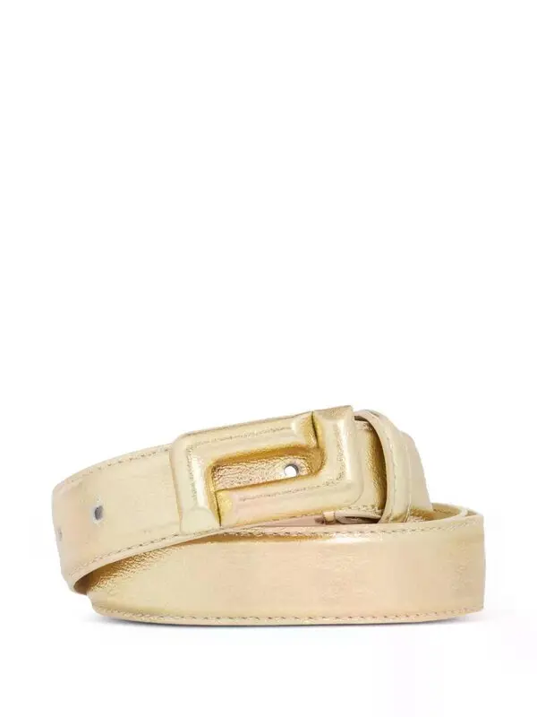 LANCEL Logo Buckle Belt - Gold