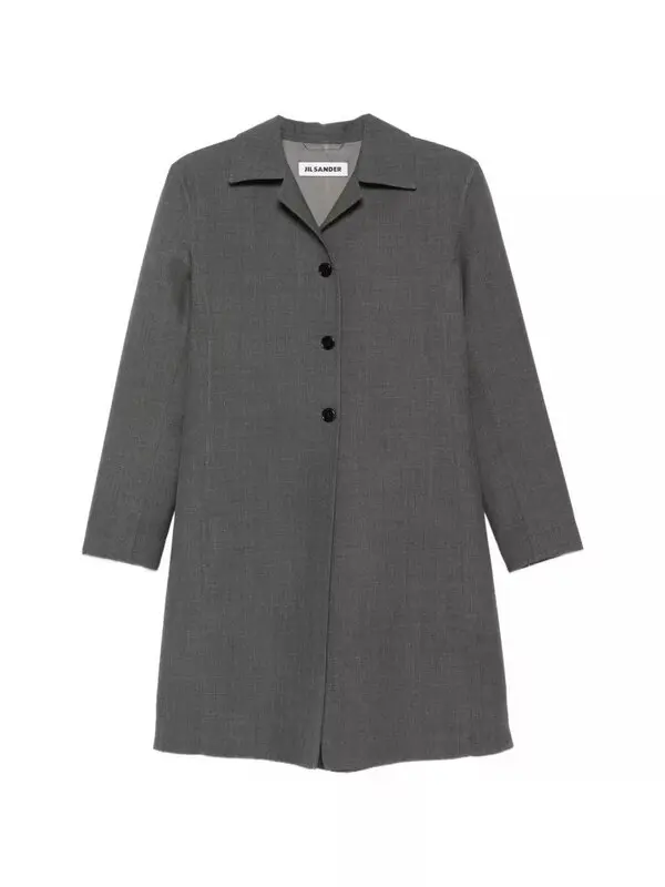 JIL SANDER Buttoned Coat - Grey