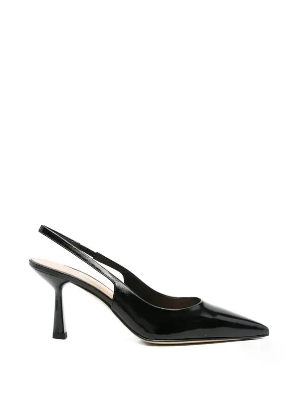 CHANTAL Patent Slingback Pumps - Black