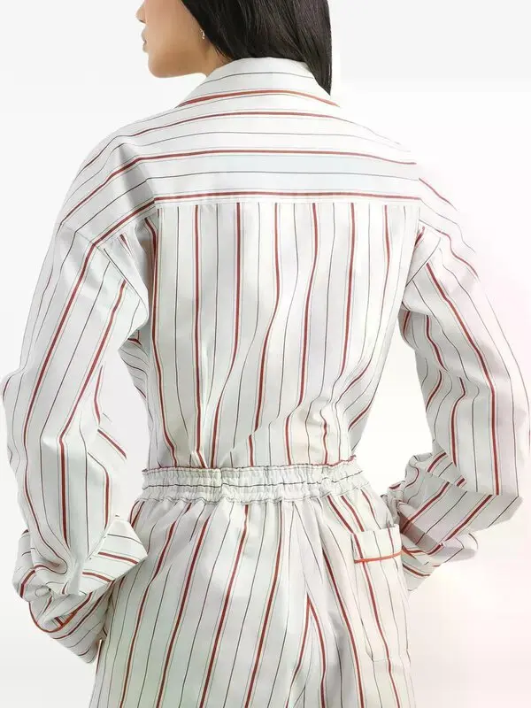Dolce & Gabbana Striped Buttoned Shirt - White