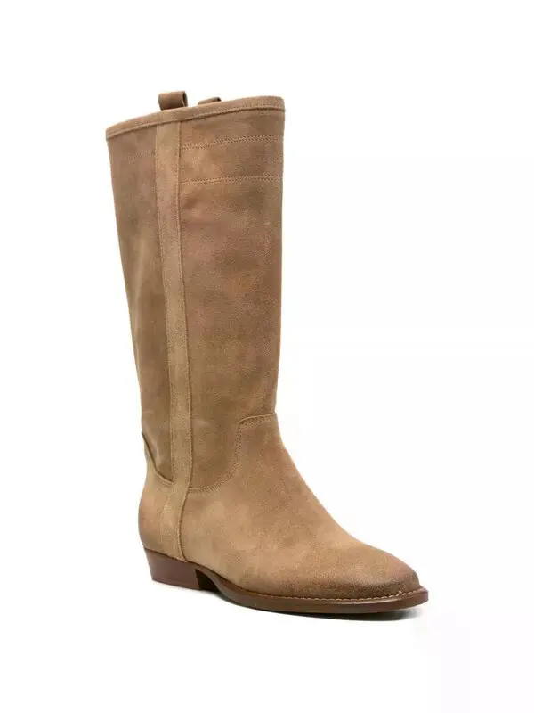 GISEL MOIRE Gabon Suede Boots