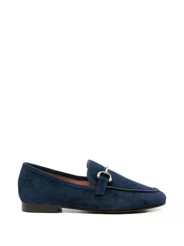 BIBI LOU Ashe Horsebit Suede Loafers - Blue