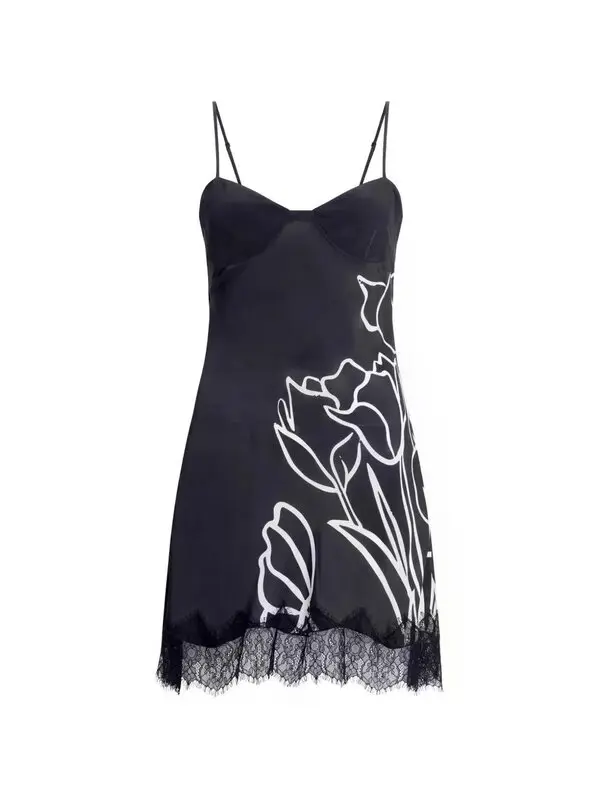 DONDE ESTEBAN Tulipanes Mini Dress - Black