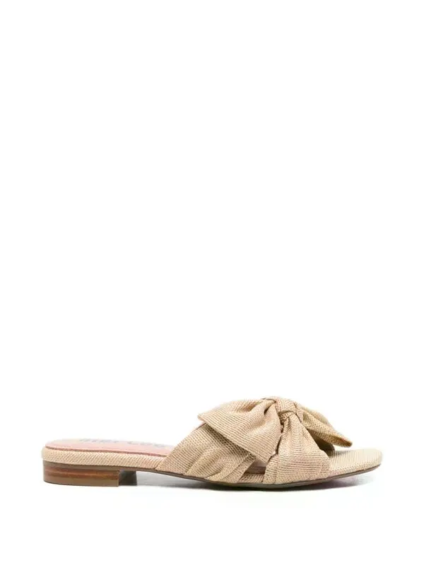 BIBI LOU Karsie Bow-detail Woven Sandals - Neutrals