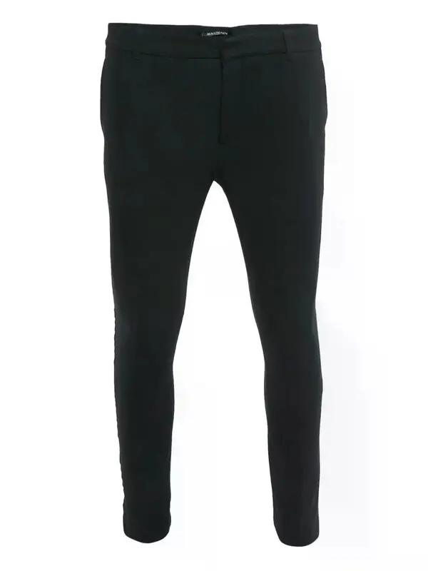 Balmain Cotton Straight-leg Trousers - Black