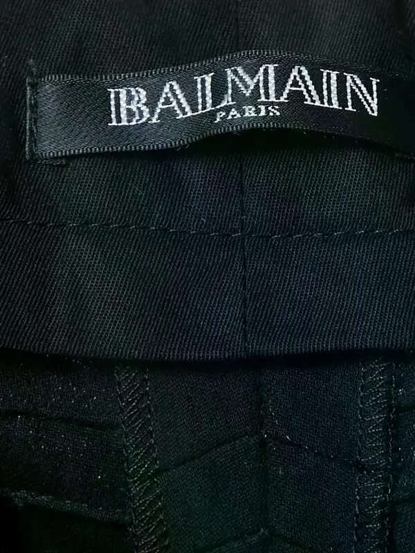 Balmain Cotton Straight-leg Trousers