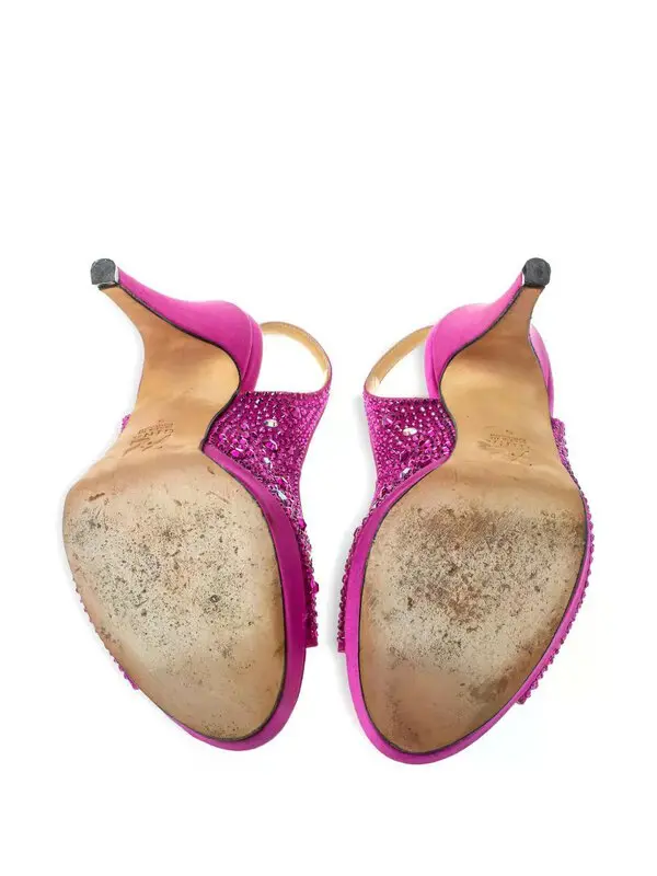 GINA 120mm Rhinestone-embellished Sandals