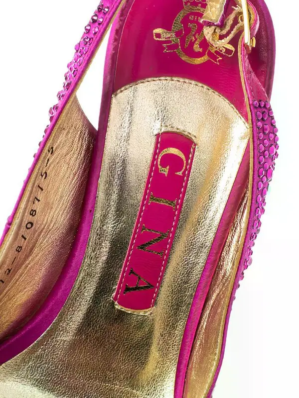 GINA 120mm Rhinestone-embellished Sandals
