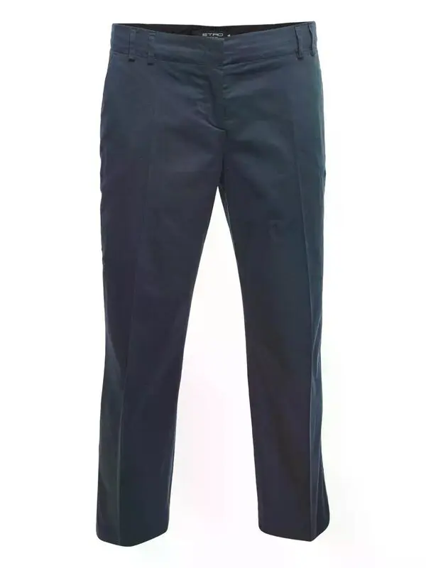 Etro 2024 Cotton Trousers - Blue