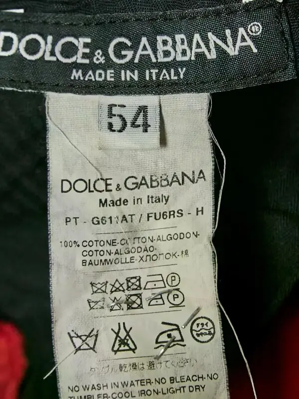 Dolce & Gabbana Cotton Trousers - Red