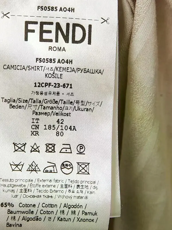 Fendi Logo-jacquard Shirt