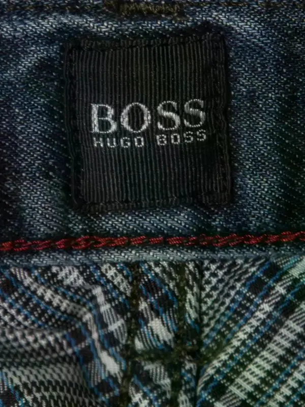 BOSS Whiskering-effect Straight Leg Jeans