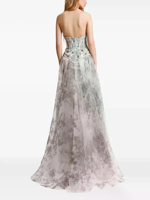 gemy maalouf beaded strapless dress - Gemy Maalouf | Evening Dresses Blue dress
