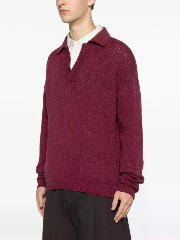 A KIND OF GUISE Marabou V-neck Sweater
