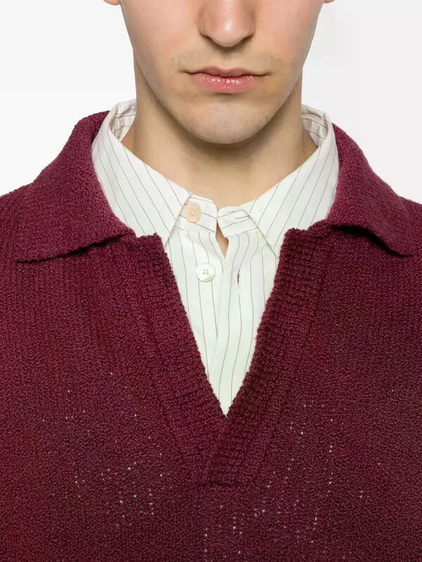 A KIND OF GUISE Marabou V-neck Sweater