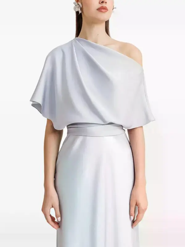 GEMY MAALOUF Draped One-shoulder Maxi Dress