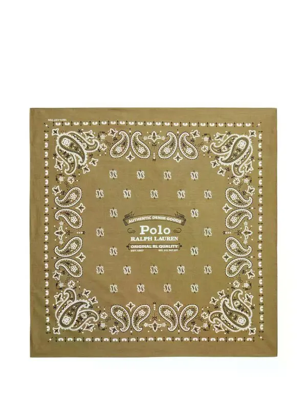 Polo Ralph Lauren Paisley-motif Cotton Bandanna - Brown