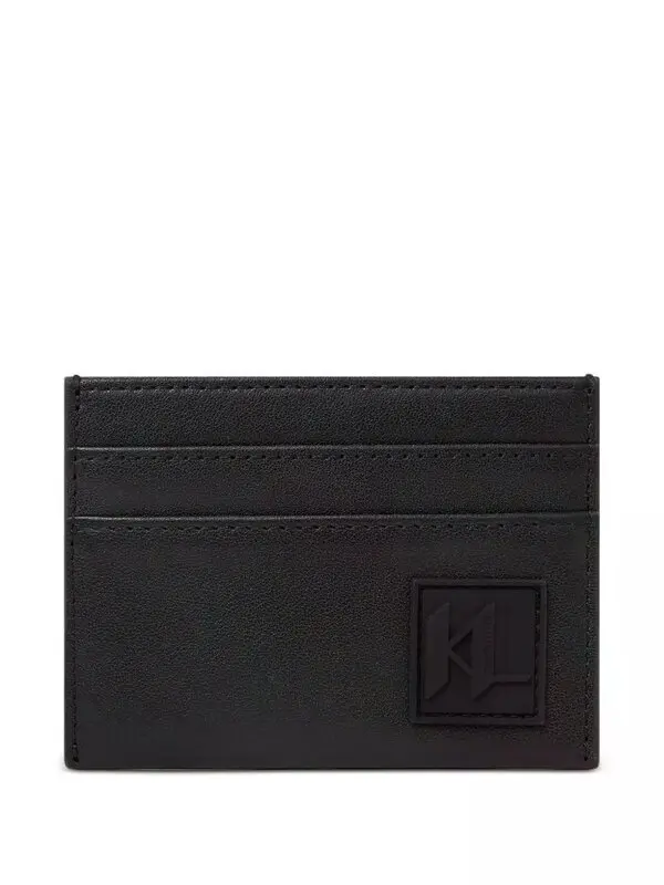 Karl Lagerfeld Monogram Patch Card Holder - Black