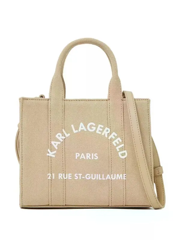 Karl Lagerfeld Mini Rue St-guillaume Square Tote - Neutrals