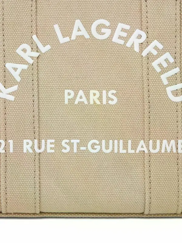 Karl Lagerfeld Mini Rue St-guillaume Square Tote - Neutrals