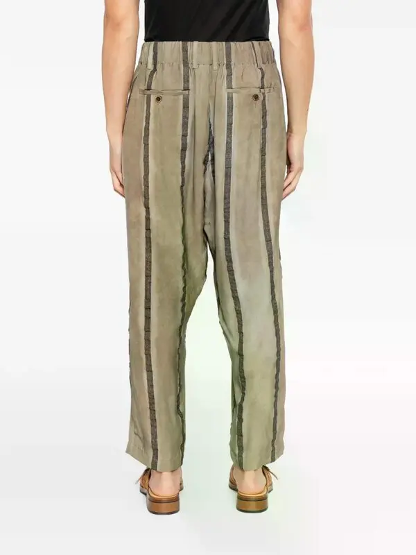 UMA WANG Striped Drawstring Trousers