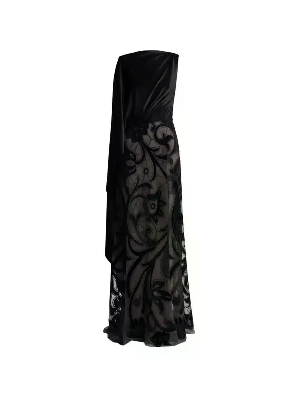 GEMY MAALOUF Embroidered Maxi Dress
