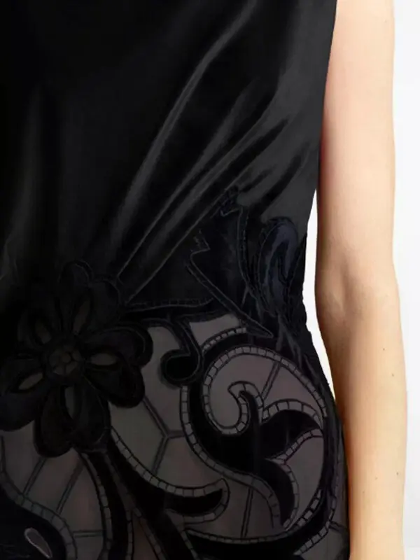 GEMY MAALOUF Embroidered Maxi Dress