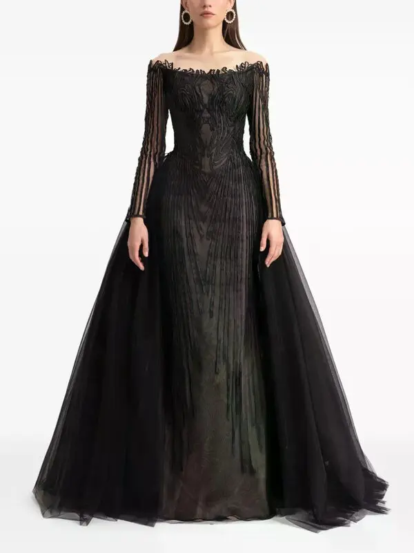 GEMY MAALOUF Off-shoulder Maxi Dress