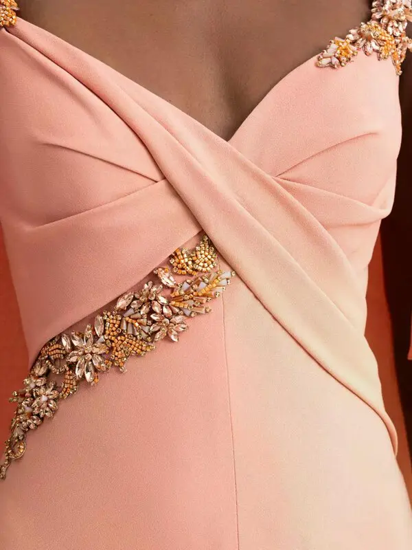 GEMY MAALOUF Beaded-straps Maxi Dress
