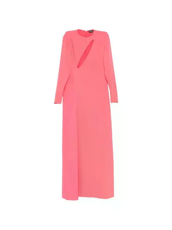 TOM FORD Cutout Long-sleeve Dress - Pink