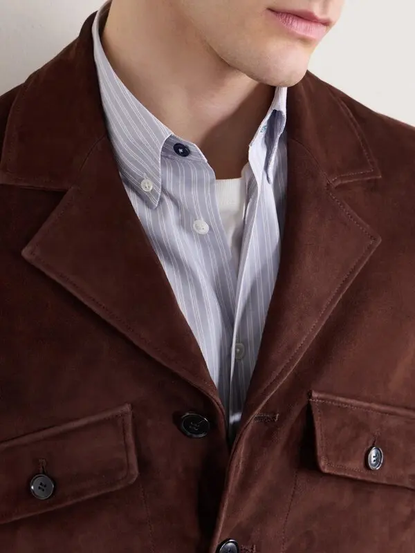 Paul Smith Button-down Collar Striped Cotton-poplin Shirt